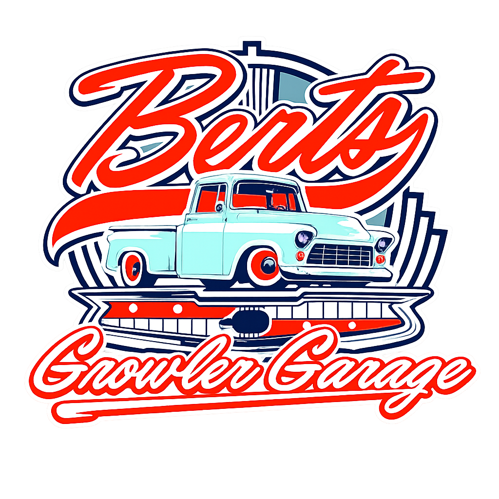 Bert's Growler Garage | Craft Beer & Food in a Retro Moto-Café